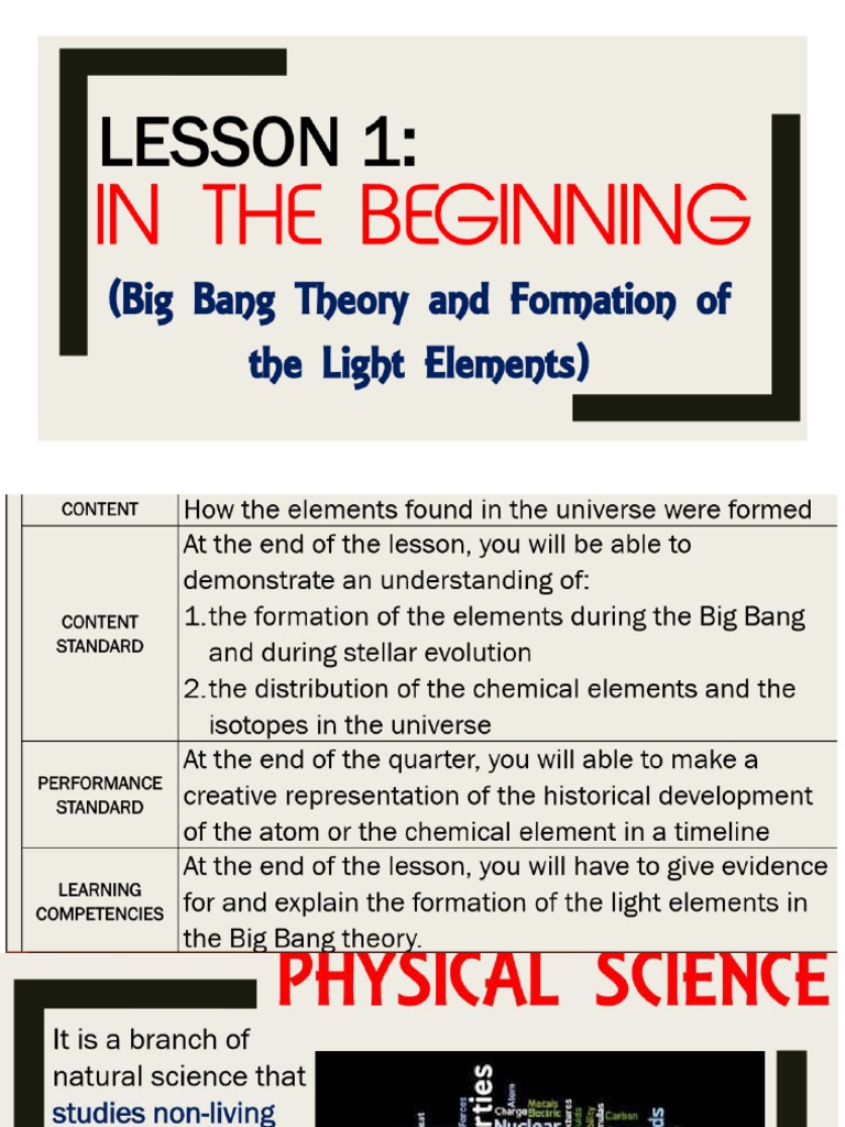 PHYSICAL SCIENCE - Topic 1 | PDF | Ion | Atoms