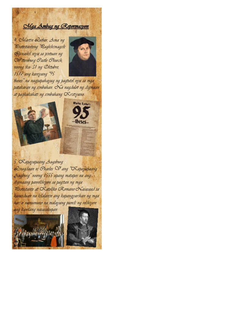Ap Ambag NG Repormasyon | PDF