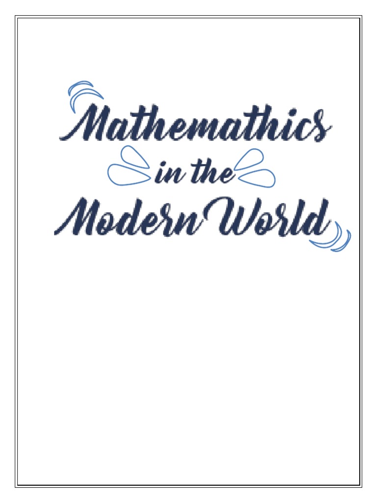 Math in The Modern World | PDF | Dune | Fractal