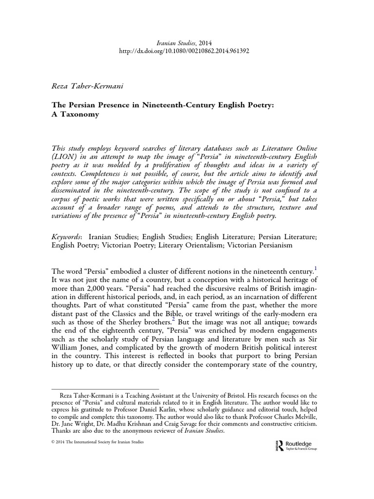 19th Century English Poetry | PDF | Poetry | Hafez