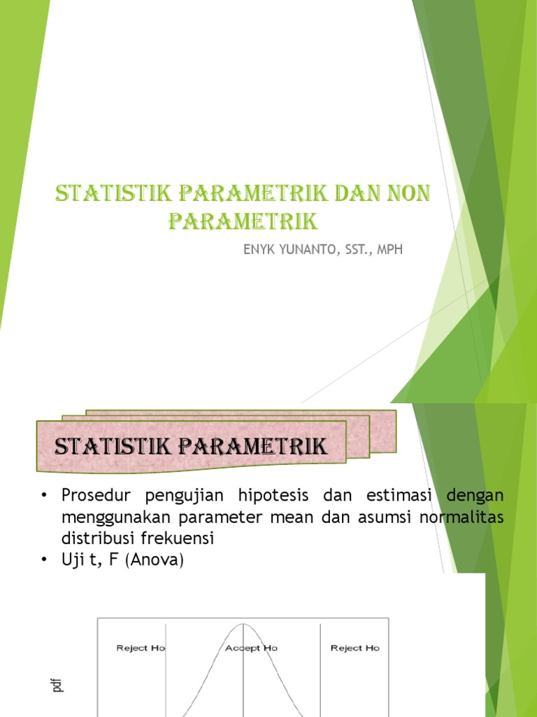 Statistik Parametrik Dan Non Parametrik | PDF