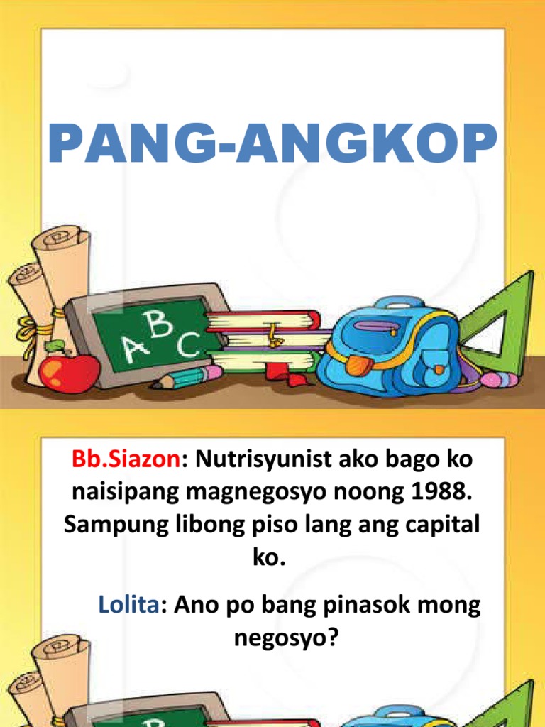 Pang Angkop | PDF