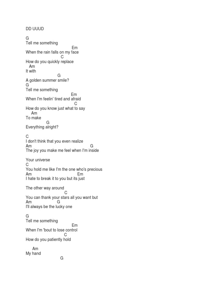 Your Universe Ukulele Chords | PDF