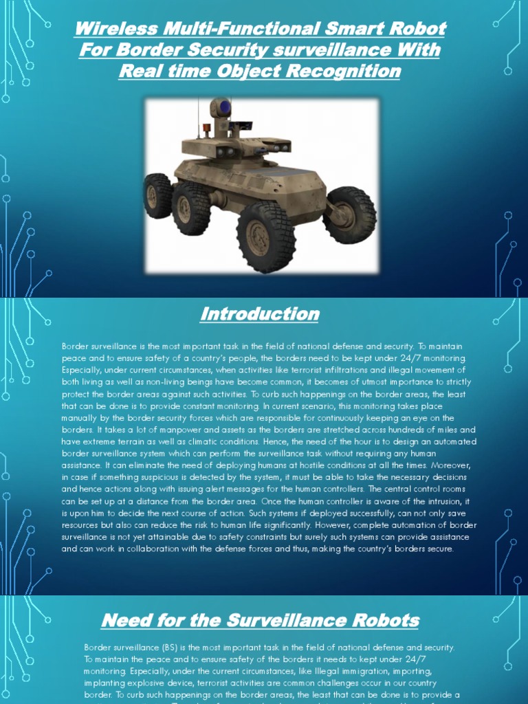 Multifunctional Smart Robot For Border Security Surveillance | PDF ...