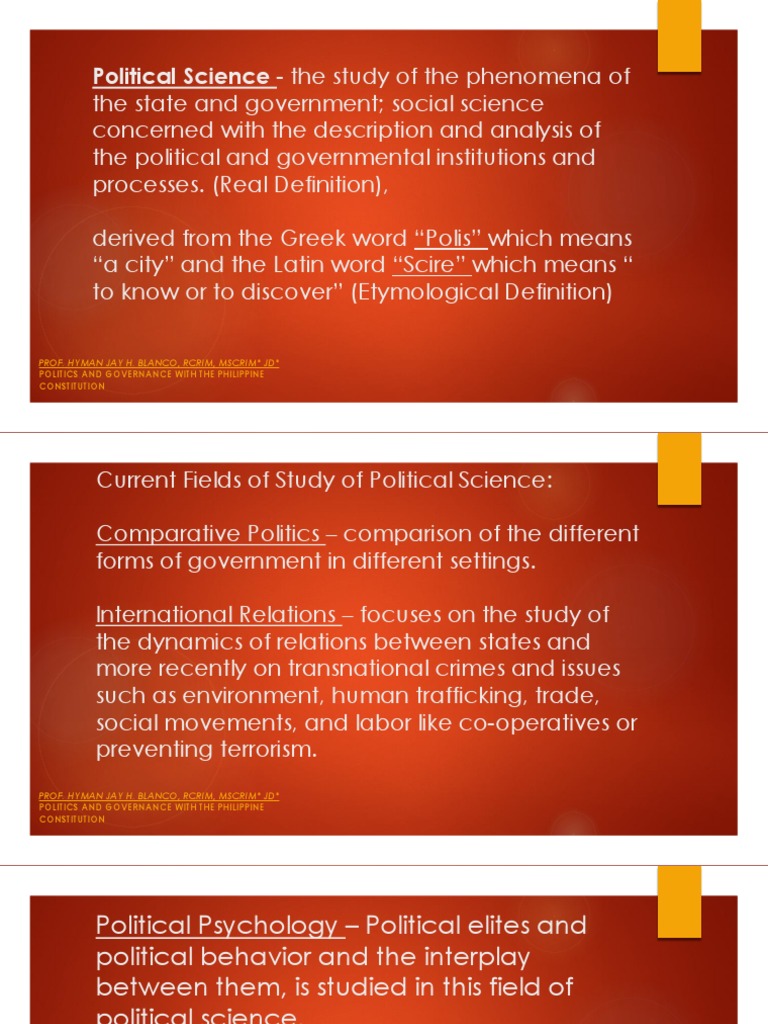Lecture On Poligov | PDF | Political Science | Sovereign State