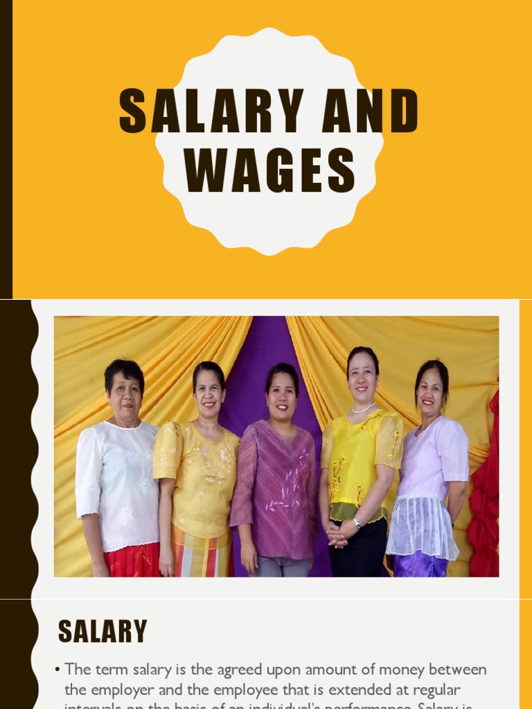 Salary and Wages | PDF | Wage | Employment