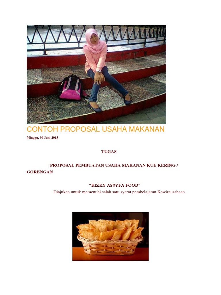 Contoh Proposal Usaha Makanan | PDF