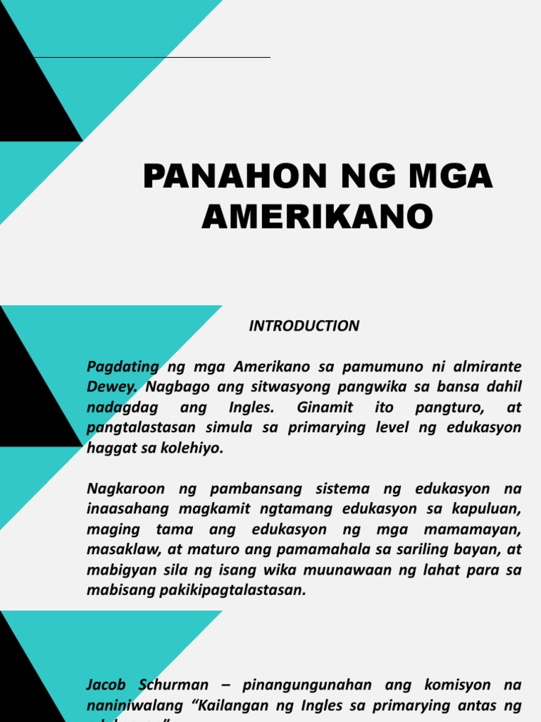 American Influence On Filipino Language | PDF