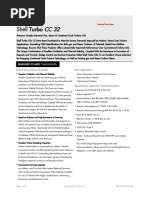 Shell Turbo Oil T 46 Technical Data Sheet | PDF | Motor Oil | Turbocharger