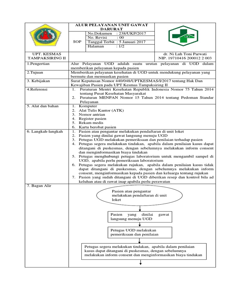 Alur Pelayanan Ugd | PDF