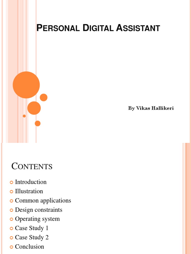 Personal Digital Assistant | Download Free PDF | Personal Digital ...