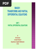 TPDE - UNIT I - PPT Class | PDF | Partial Differential Equation | Equations