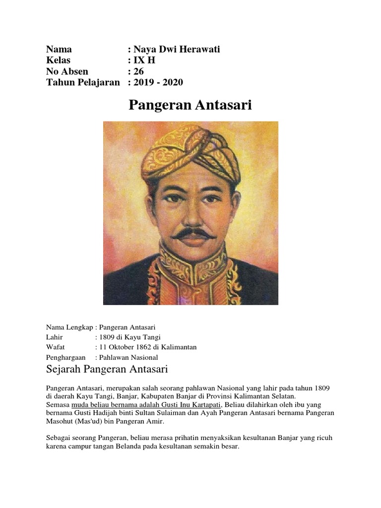 Biografi Antasari | PDF | Sejarah