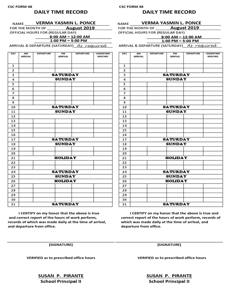 DTR For Teachers | Download Free PDF | Business