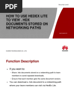 HedEx Lite-Obtaining and Using Huawei Documentation Easily V5.1 | PDF