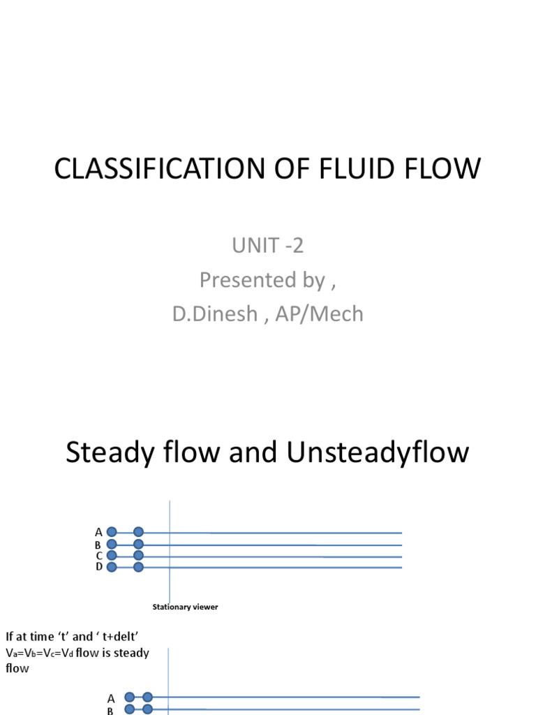 Classification of Flow | PDF | Laminar Flow | Fluid Dynamics