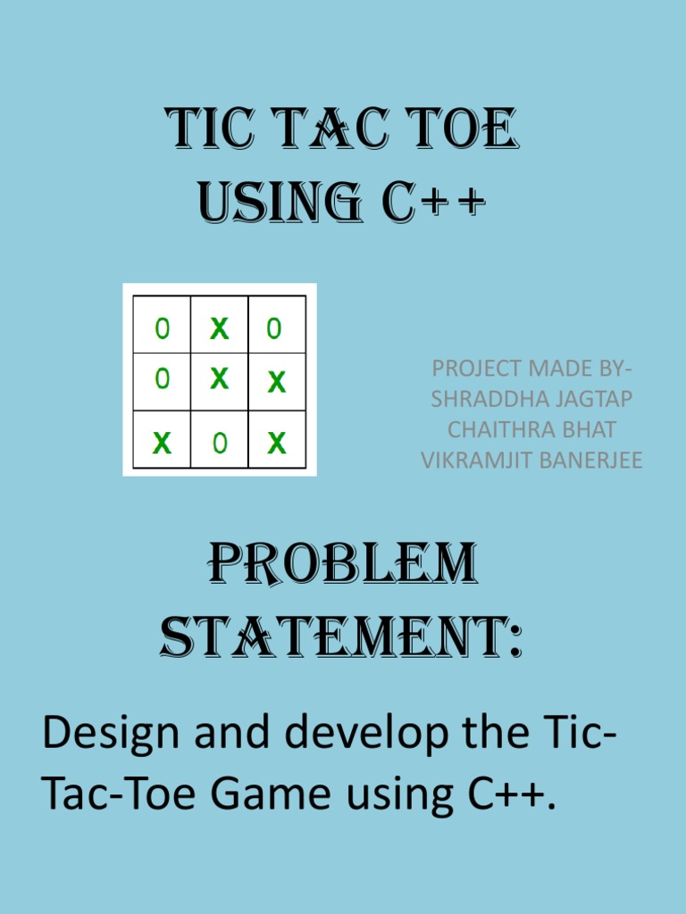 C++ Tic Tac Toe Game Development | PDF | Games & Activities