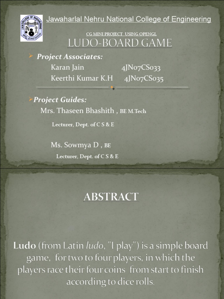 Ludo Presentation 150306215233 Conversion Gate01 PDF | PDF | Software | Areas Of Computer Science