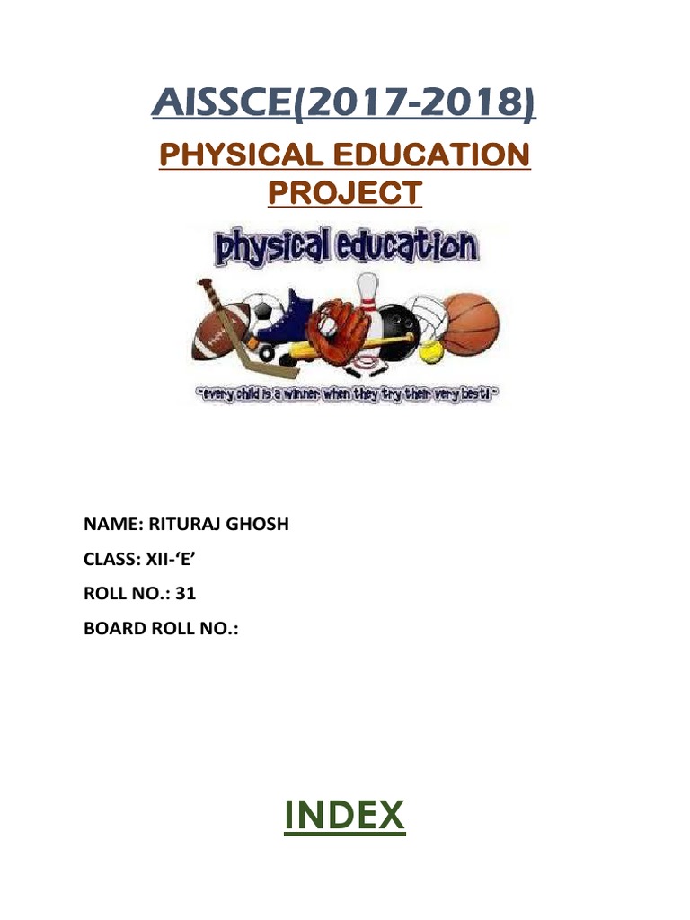 Physical Education Project | Download Free PDF | Sports | Team Sports
