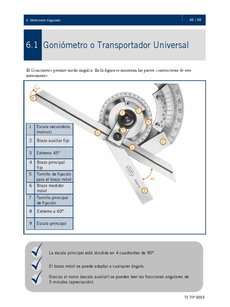 Teoría Practica 03. Goniómetro | PDF | Medición | Observación científica