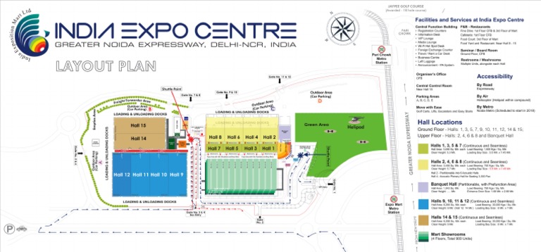 Indian Expo Centre Layout Plan PDF | PDF