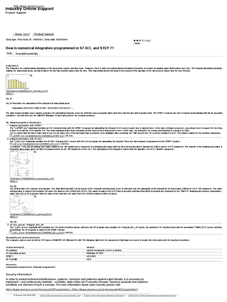 How Is Numerical Integration Programmed in S7-SCL and STEP 7 | PDF ...