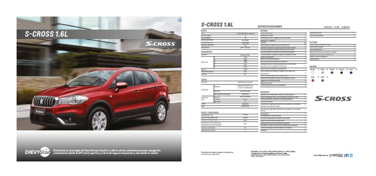 S Cross Ficha Tecnica | PDF | Vehículo de motor | Vehículos