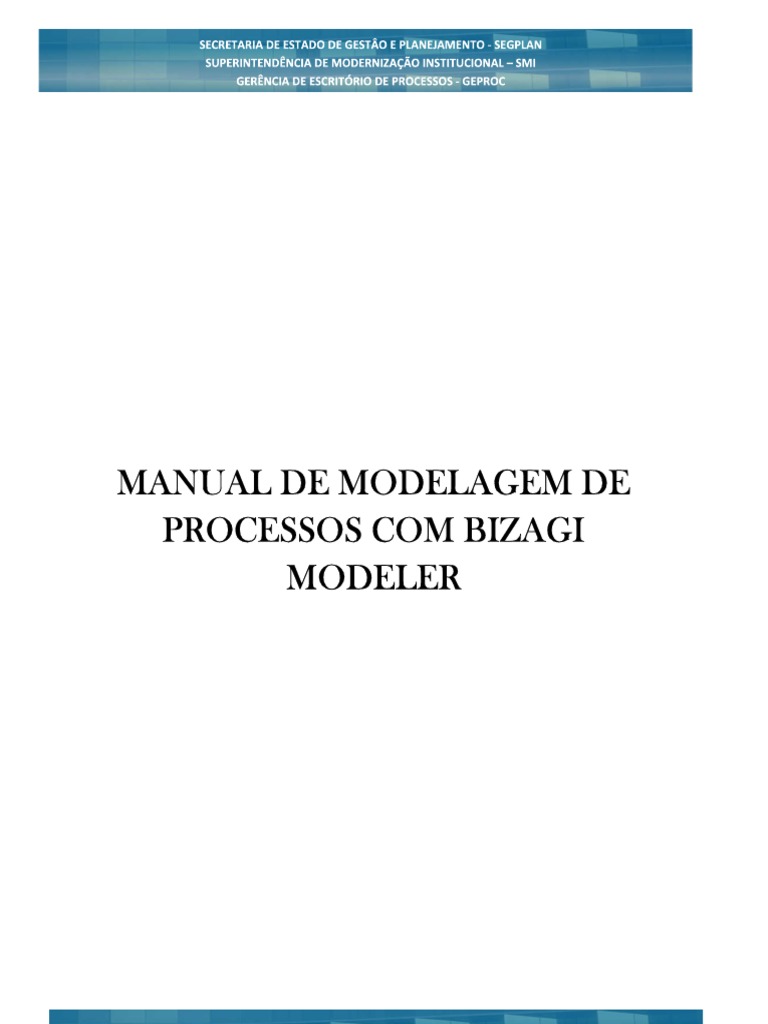 Manual de Modelagem de Processos Usando Bizagi - v3-1 - Manual-De-Modelagem-De-Processos-Usando ...