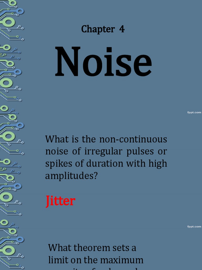 Chapter 4 - Noise | PDF | Amplifier | Decibel