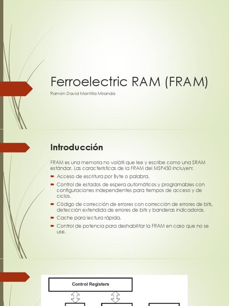 Ferroelectric RAM (FRAM) | PDF | Memoria de acceso aleatorio | Caché ...