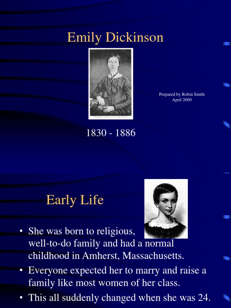 Emily Dickinsons Life 2211 | PDF | Emily Dickinson | Poetry