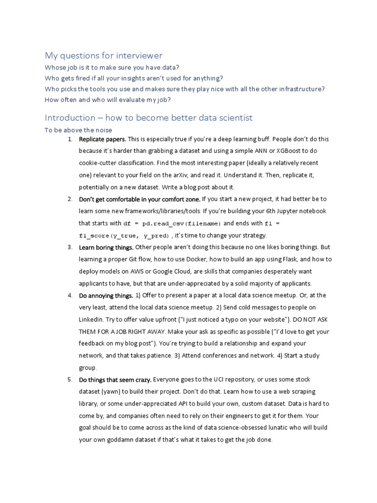 ML Interview Questions | PDF | Principal Component Analysis | Logistic Regression