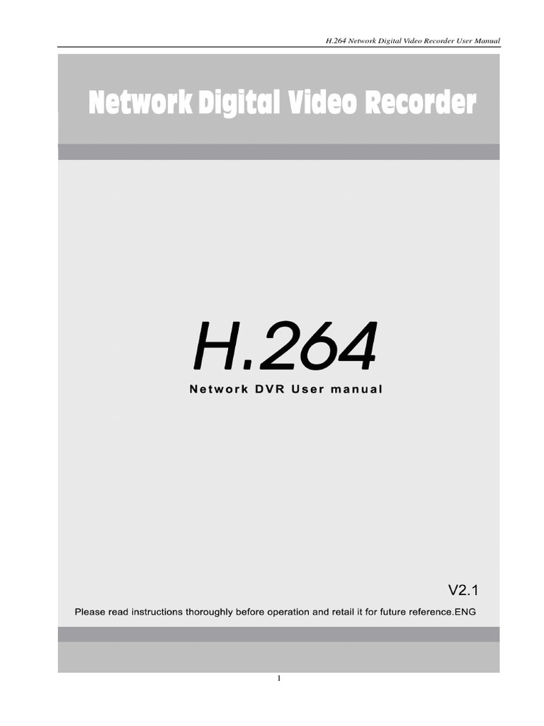 DVR User Manual PDF | PDF | Digital Video Recorder | Video