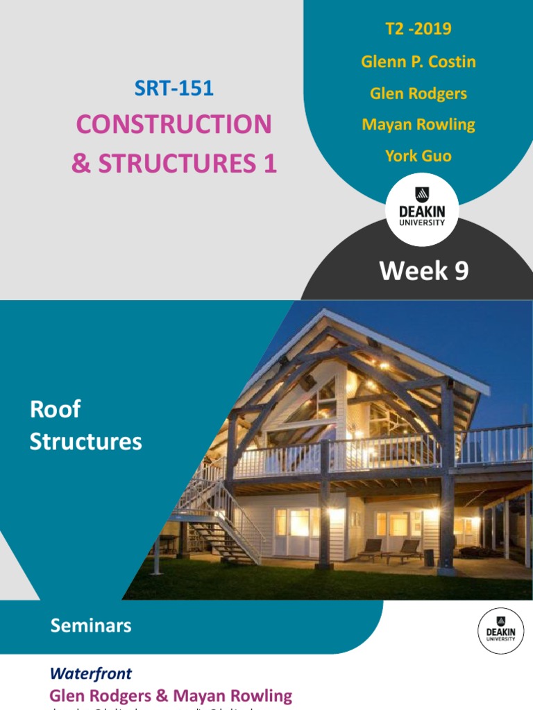 Roof Structure - Week 09 | PDF | Roof | Building Insulation