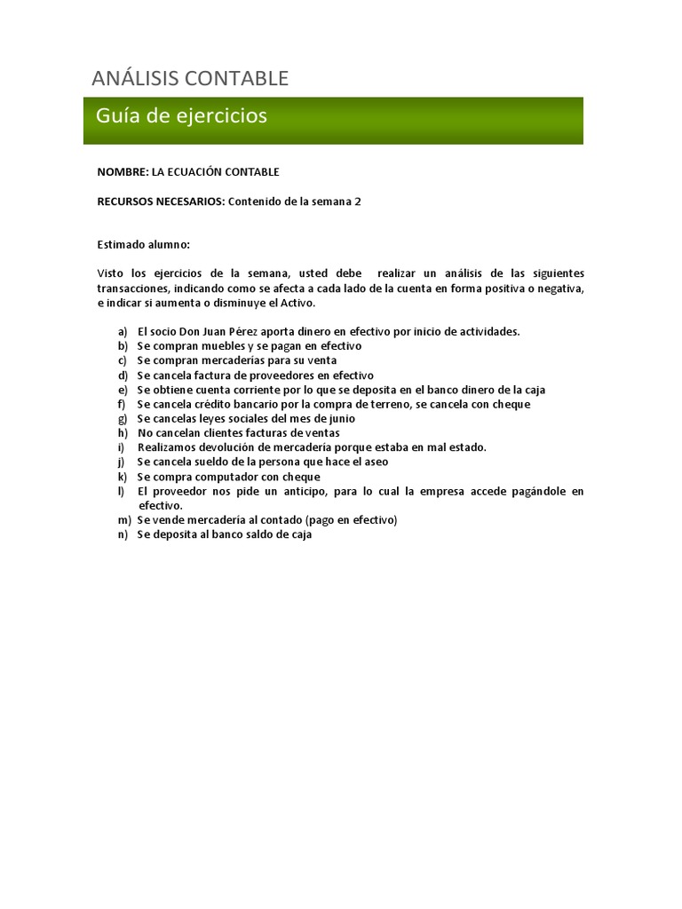 Guia - de - Ejercicios - PDF Analisis Contable - 2 | PDF