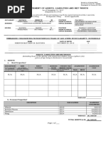 Revised SALN Form 2025 Template | PDF | Net Worth