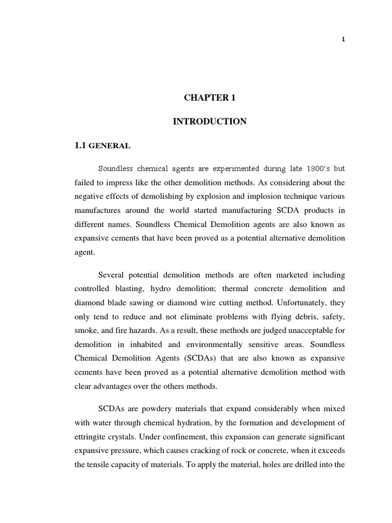 Soundless Chemical Demolition Agents at Site For Demolishing Concrete ...