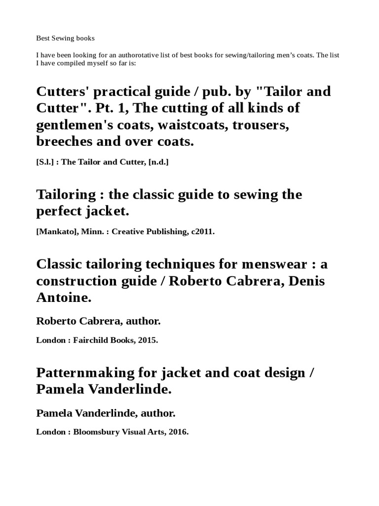 Tailoring Books PDF | PDF