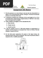 Force and Hydraulics Math Worksheet | PDF