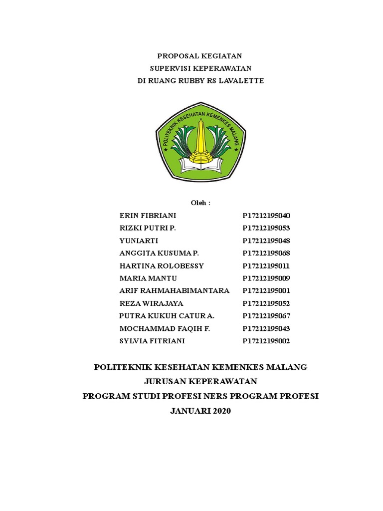 Proposal Supervisi Keperawatan Ruby ! | PDF