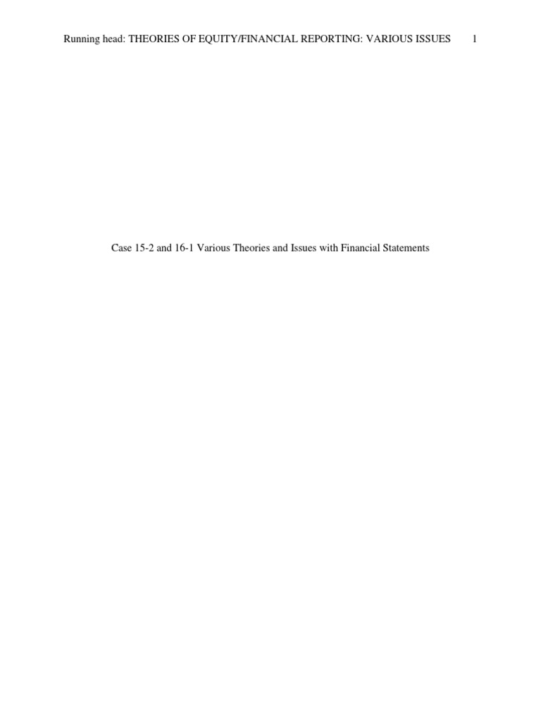 6.4-Case Study APA Paper 15-2 and 16-1 - Document For Financial ...