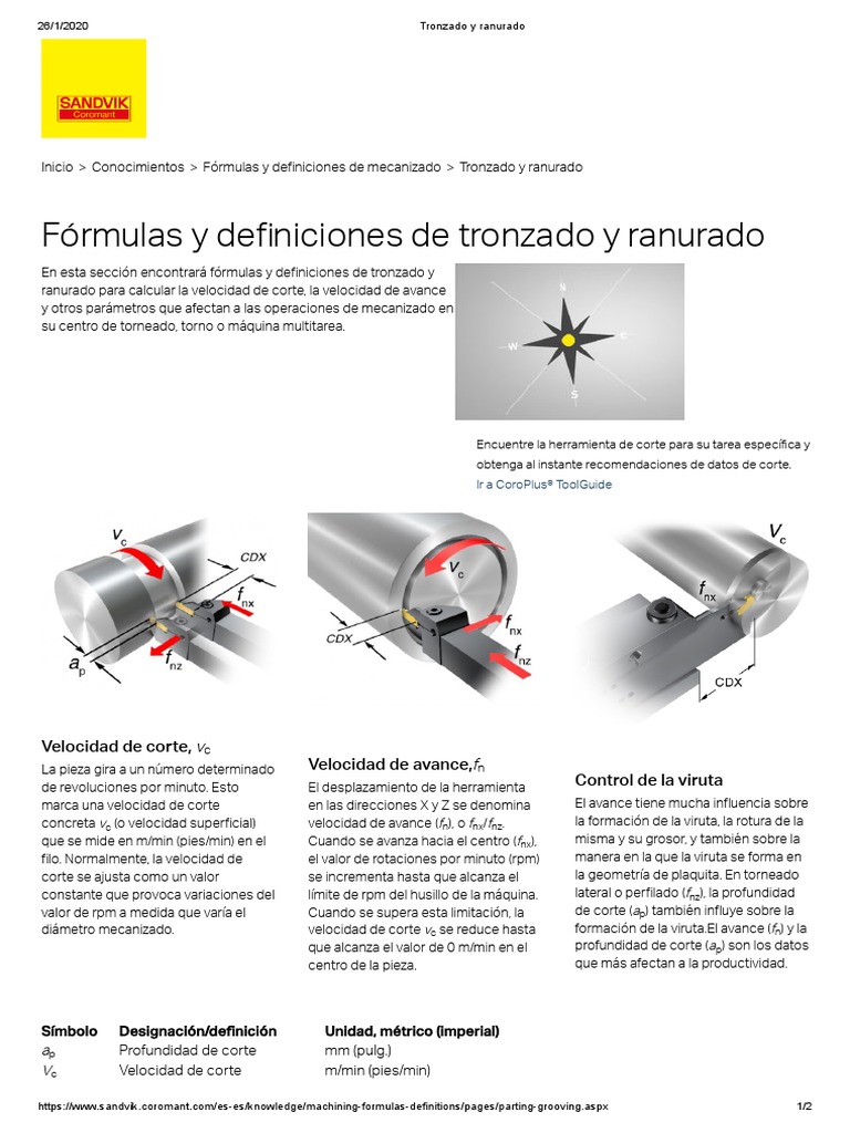 Tronzado y Ranurado | PDF | Herramientas | Metalurgia