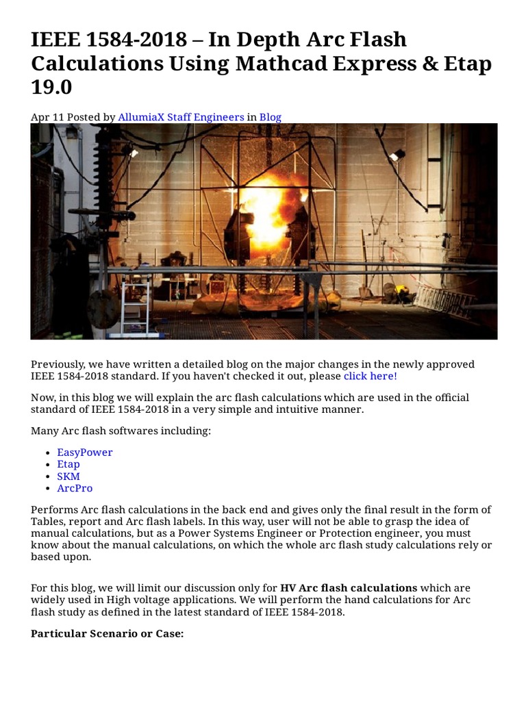 Arc Flash Hazard Calculations Guide | PDF | Electric Arc | Volt