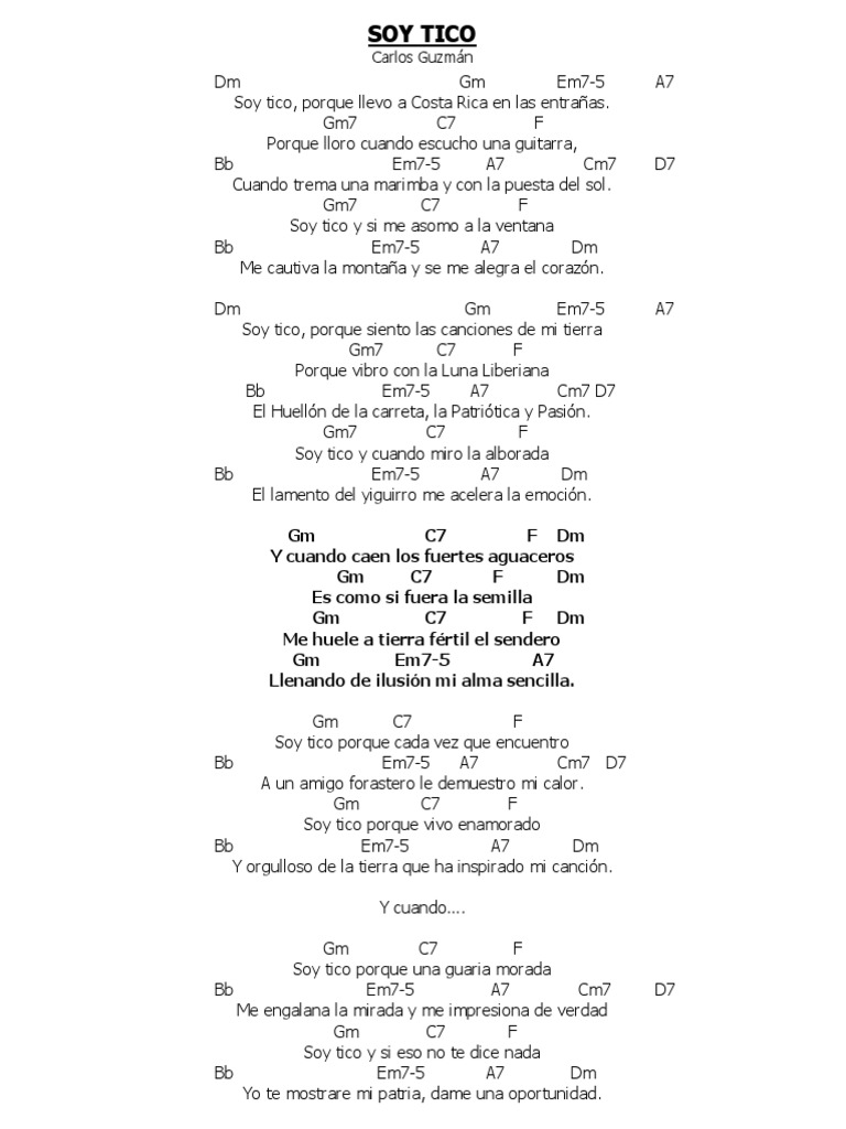 Soy Tico | PDF