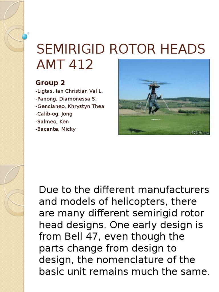 Semirigid Rotor Head Components | PDF | Helicopter Rotor | Manufactured ...