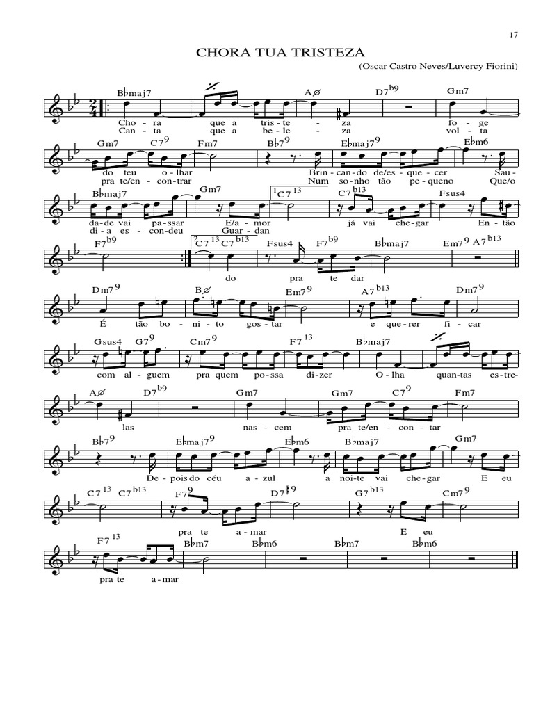 Chora Tua Tristeza PDF | PDF