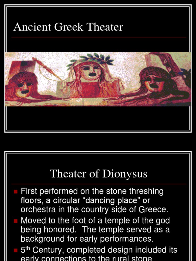 Ancient Greek Theater | PDF | Theatre | Tragedy