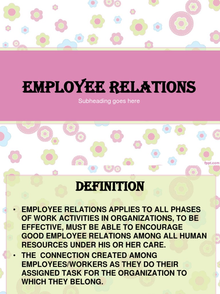 Employee Relations | PDF