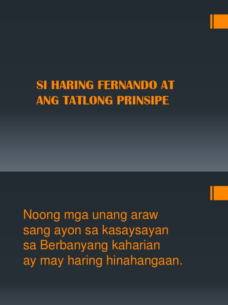 SI HARING FERNANDO AT ANG TATLONG PRINSIPE Josh | PDF
