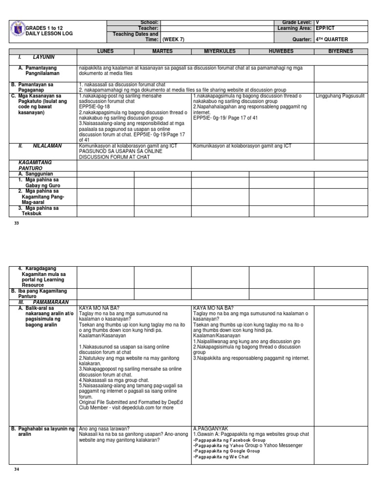 Epp 5. Q4. W7 | PDF